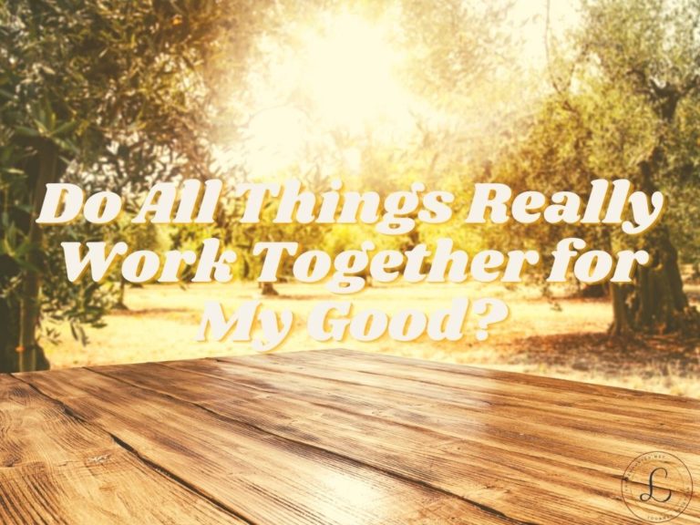 Do All Things Really Work Together for My Good? | Journey Together